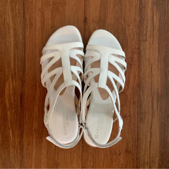 Naturalizer | Shoes | Naturalizer Comfort White Strappy Ankle Walking ...